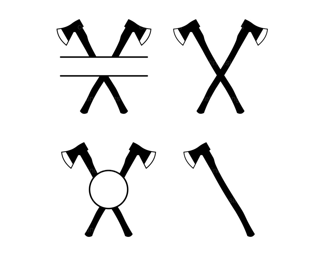 Axes Svg | Crossed Axes Svg | Axes Monogram | Axes Name Frame | Axe ...