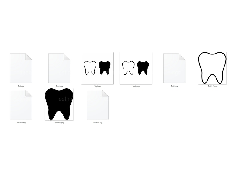 Tooth Svg Tooth Cut File Dental Png Tooth Outline Cricut - Etsy Canada