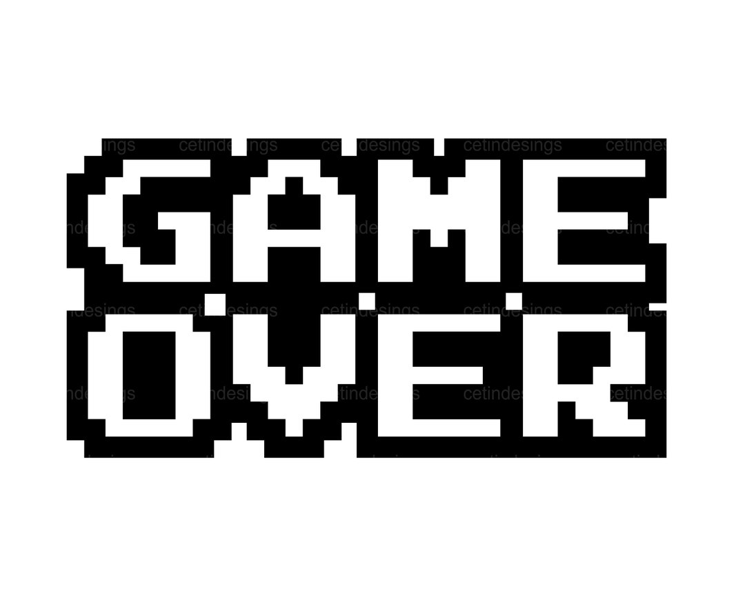 Game Over Pixels Svg | Game Over Cut File | Game Over Png | Gaming Svg - Etsy