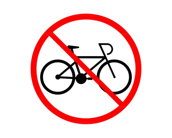 No Bicycles Sign