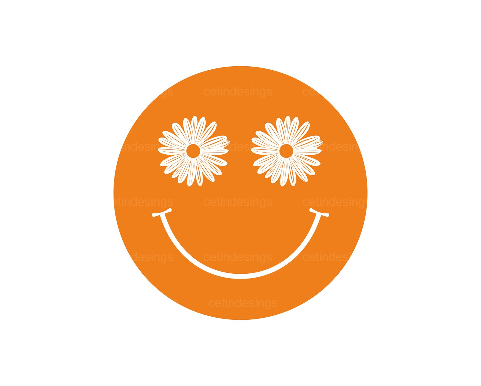 Smiley Daisy SVG PNG CLIPART Jpg Eps Smiley Daisy Face Digital - Etsy
