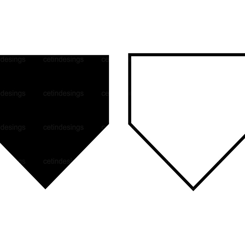 Baseball Home Plate - Etsy