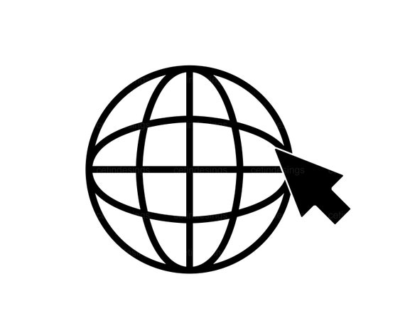 Globe Icon Svg Png Jpg Eps Pdf Clipart Vector - Etsy