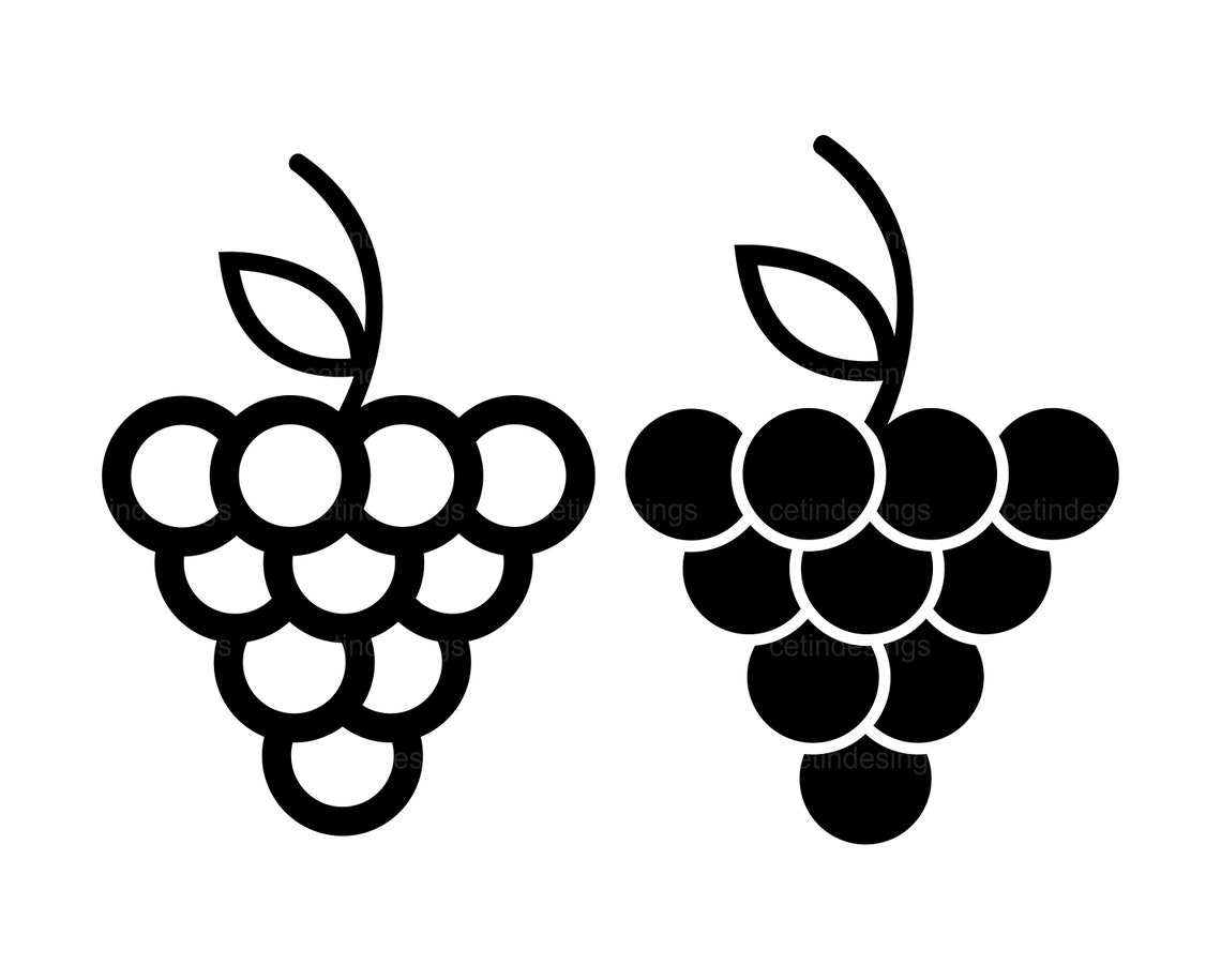 Grapes Svg, Grapes Cut File, Grapes Png, Grapes Jpg, Grapes Eps, Grapes ...