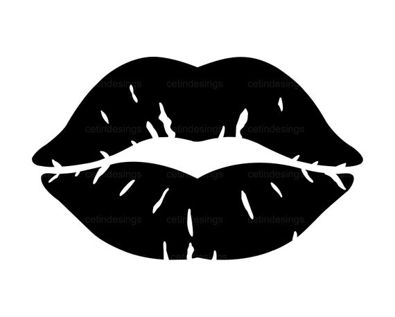 Beso Labios En Blanco Y Negro