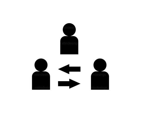 Mediator Icon and Broker Symbol Svg Png Jpg Eps Pdf - Etsy Finland