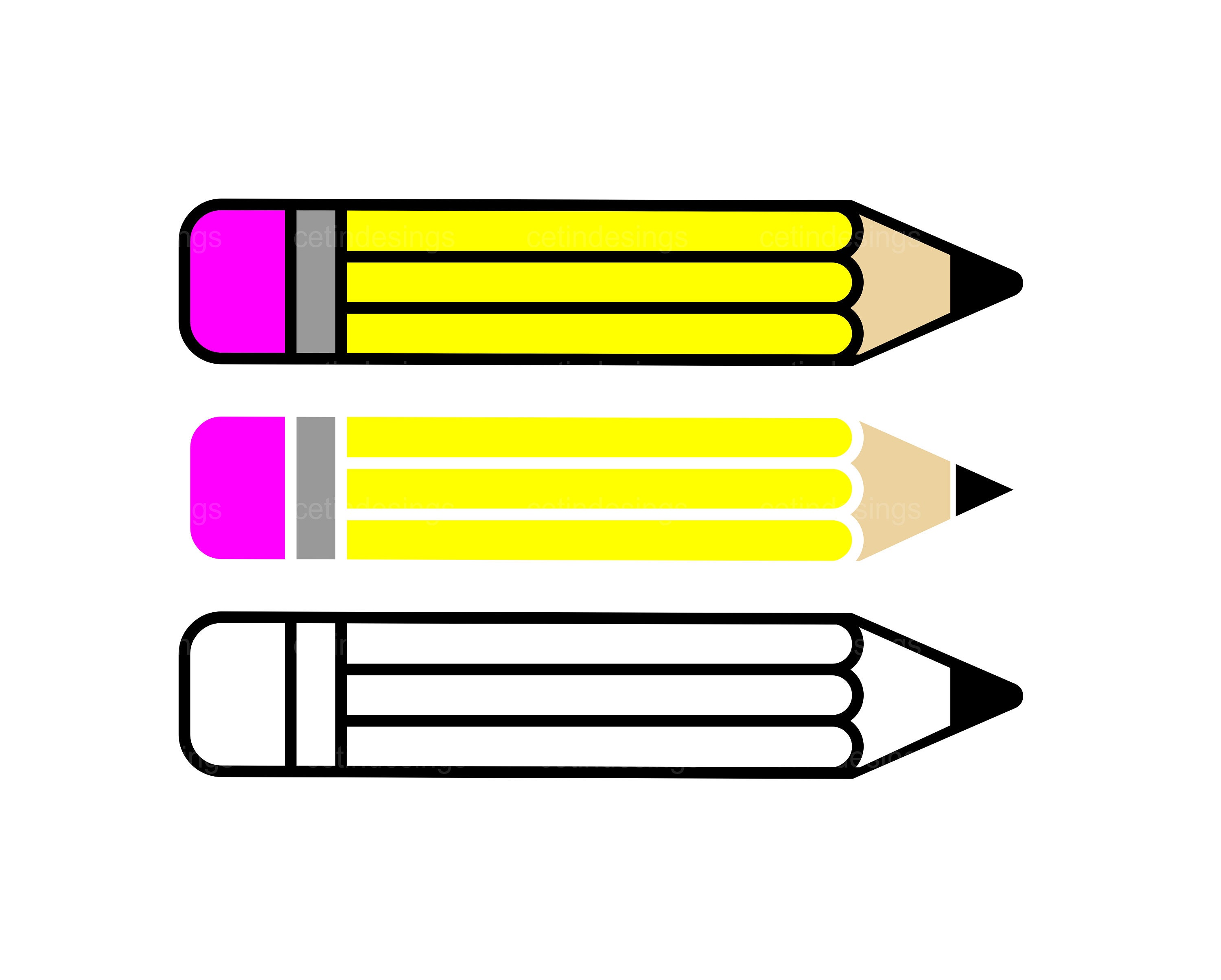 Lápiz Svg / Lápiz Png / Lápiz Cricut Archivo de corte / Archivo de ...