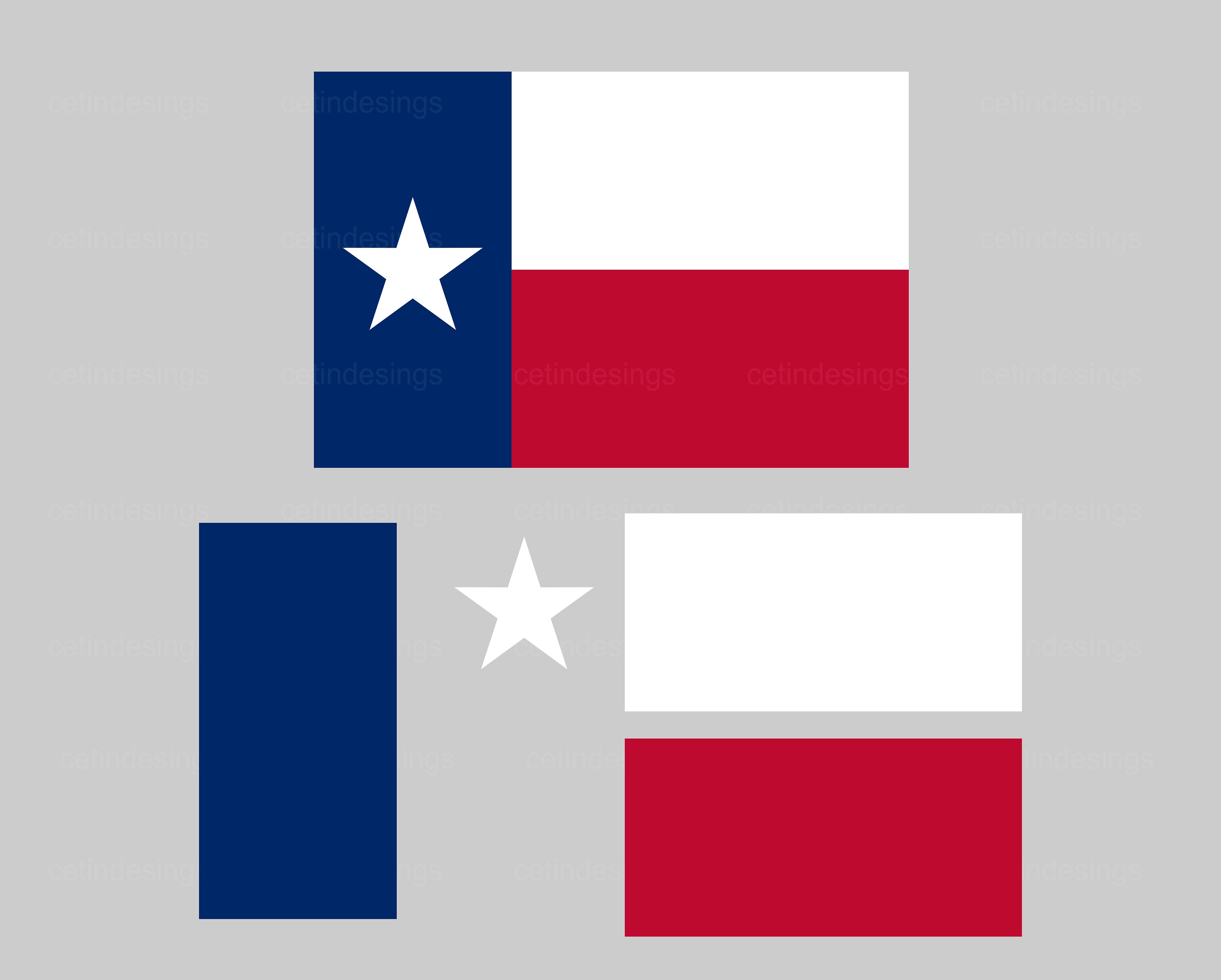 Texas Flag Svg, Texas Flag Png, Texas Flag Cut File, Texas Layered Flag ...