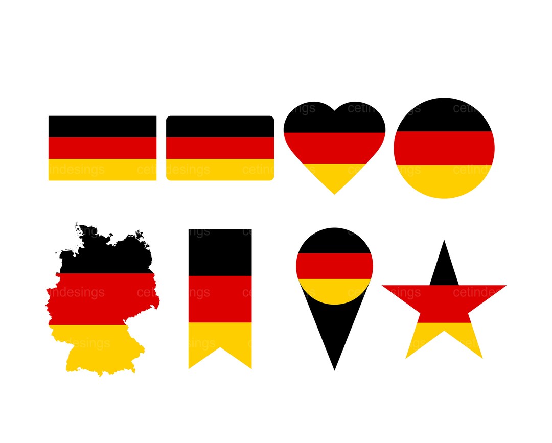 Germany Flag Bundle Svg and Png - Etsy