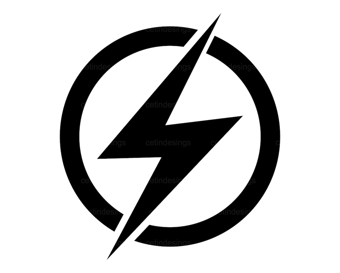 Lightning Electric Power Icon Svg, Png, Jpg, Eps, Pdf, Clipart, Vector ...