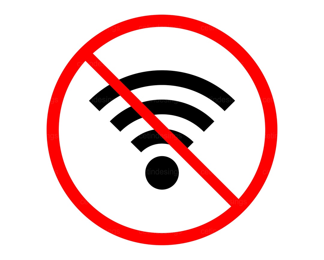 No Wifi Icon Svg, Png, Jpg, Eps, Pdf, Clipart, Vector - Etsy