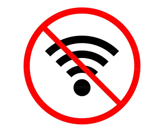 No Wifi Icon Svg Png Jpg Eps Pdf Clipart Vector - Etsy