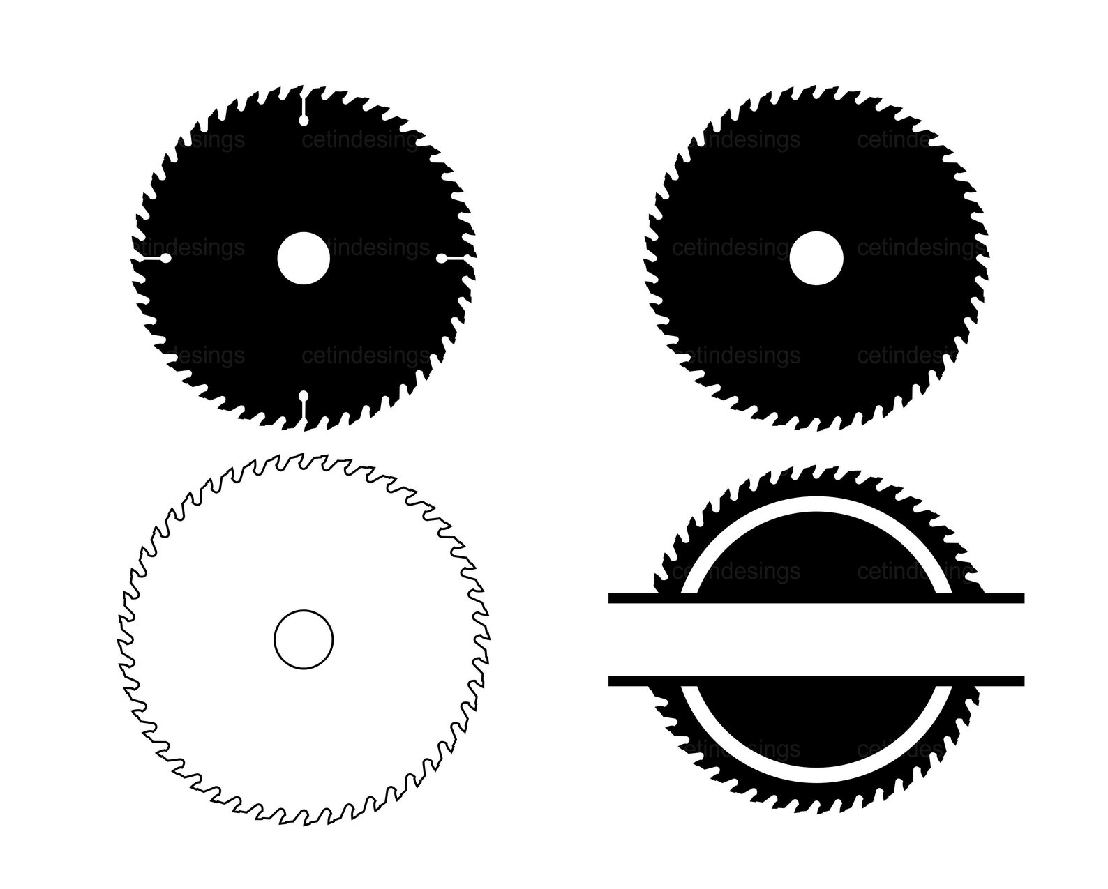 Saw Blade Bundle Svg, Svg, Png, Jpg, Eps, Pdf, Clipart, Vector - Etsy