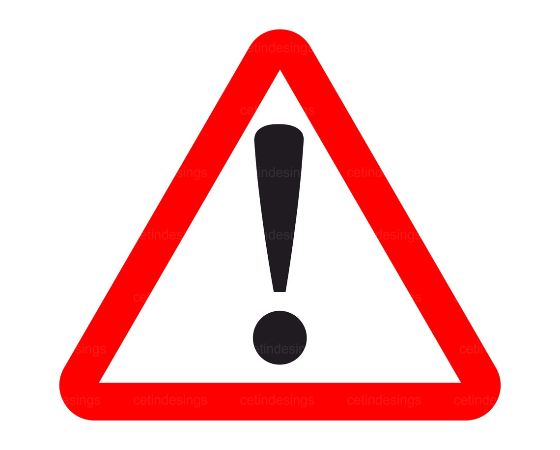 Danger Traffic Sign Svg, Png, Jpg, Eps, Pdf, Clipart, Vector - Etsy