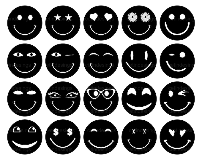 Smiley Face SVG. Smiley Face Png. Smiley Face Clipart. Smiley Face Cut ...
