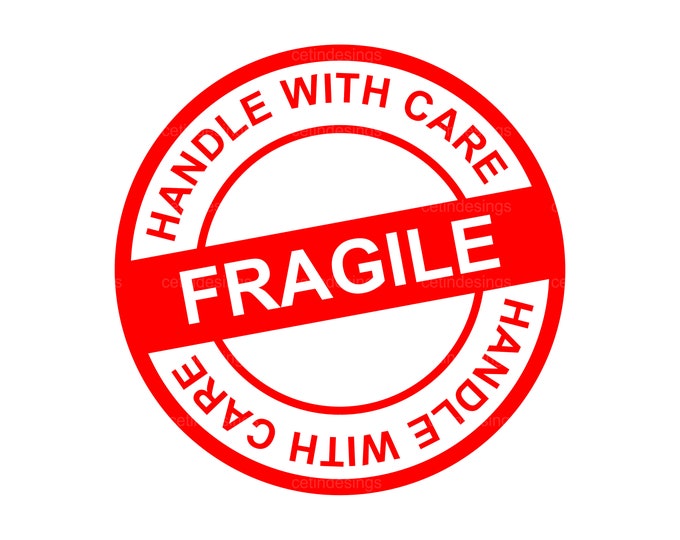 Pink Fragile Please Handle With Care Stickers / Labels / Business ...