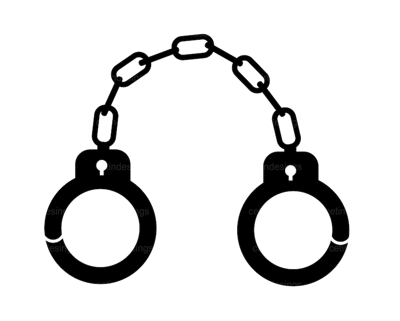Handcuffs Svg Cricut Cut File Png Silhouette - Etsy