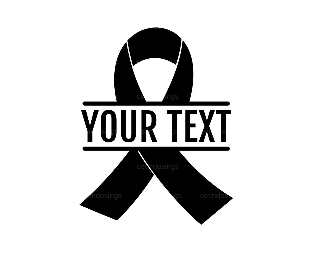Awareness Ribbon Monogram | Awareness Ribbon Split Name Frame | Cancer ...