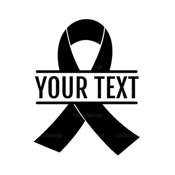 Ribbon Monogram - Etsy