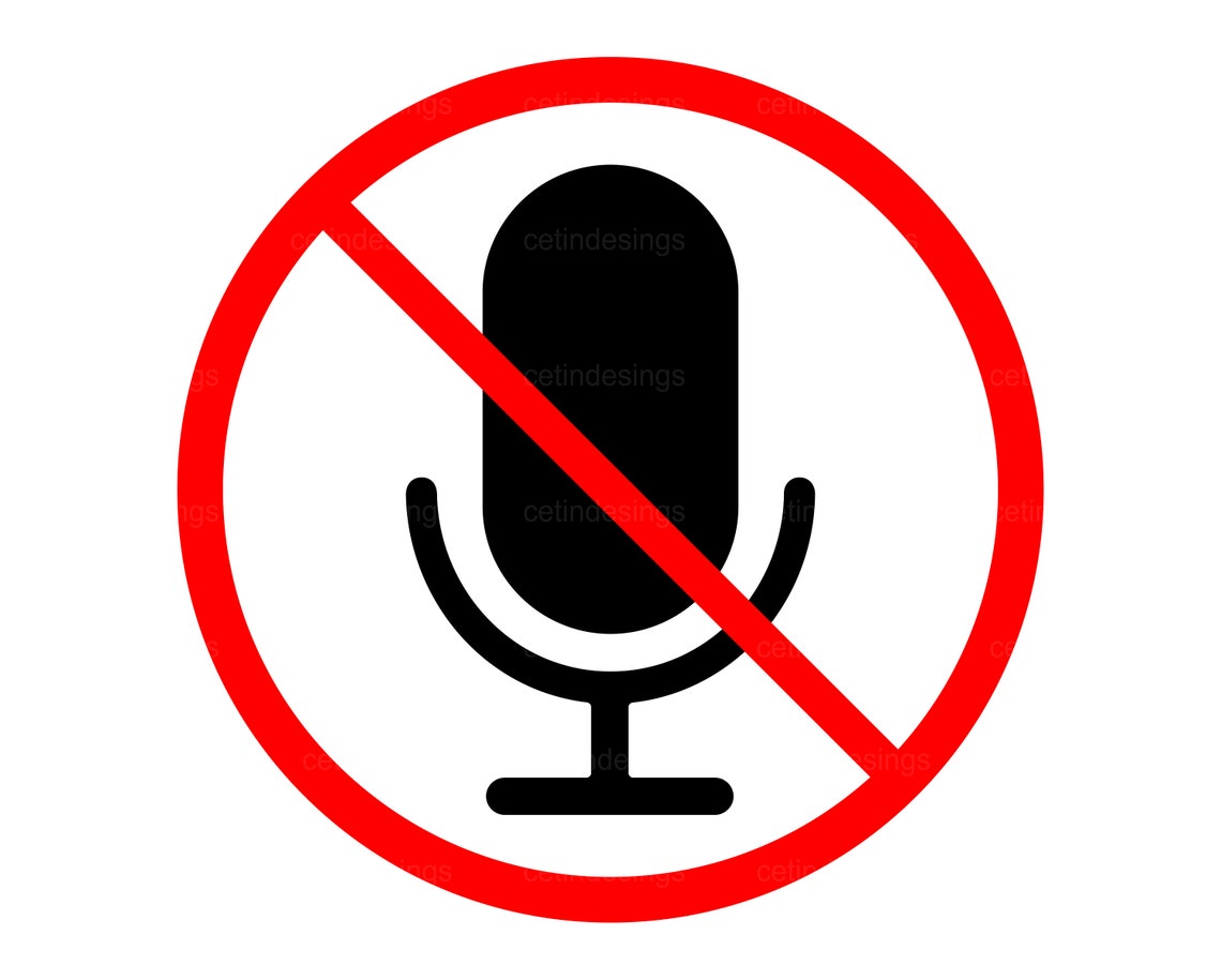 Microphones Forbidden Sign, Recording Prohibited,no Microphone Svg, Png ...