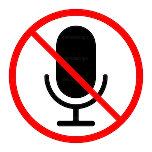 Microphones Forbidden Sign, Recording Prohibited,no Microphone Svg, Png ...