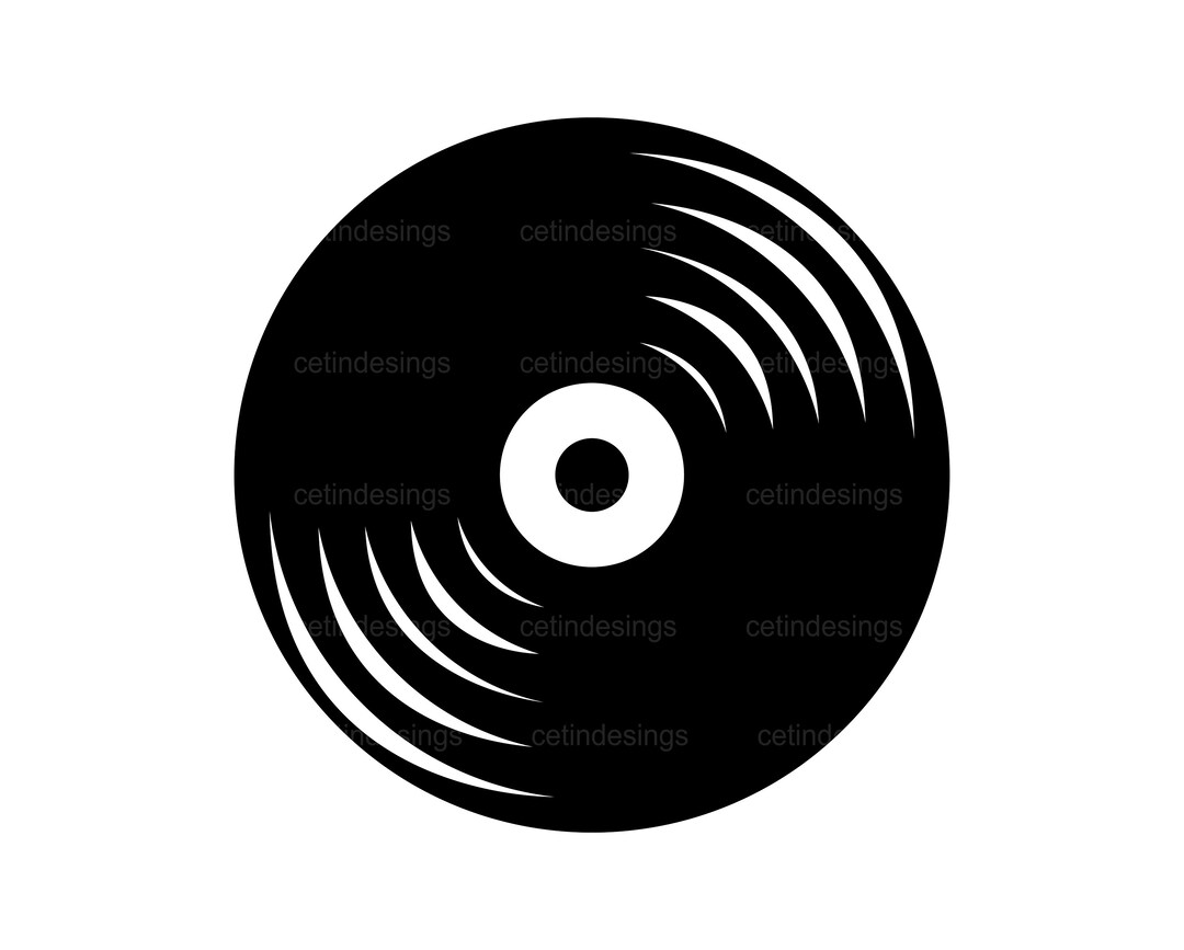 Record Svg Cut File , Vinyl Record Vector Svg - Etsy