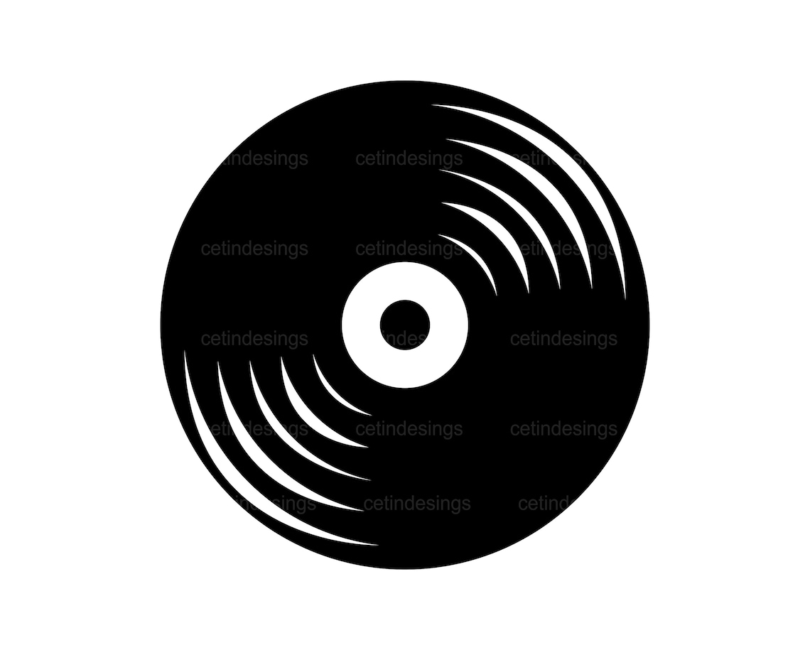 Record Svg Cut File , Vinyl Record Vector Svg - Etsy