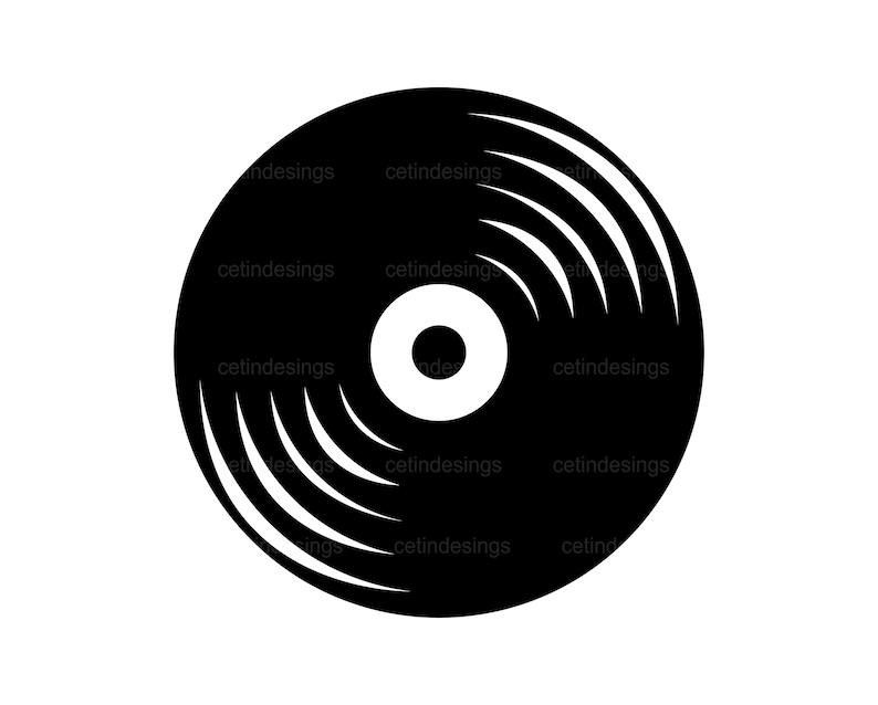 Record Svg Cut File , Vinyl Record Vector Svg - Etsy
