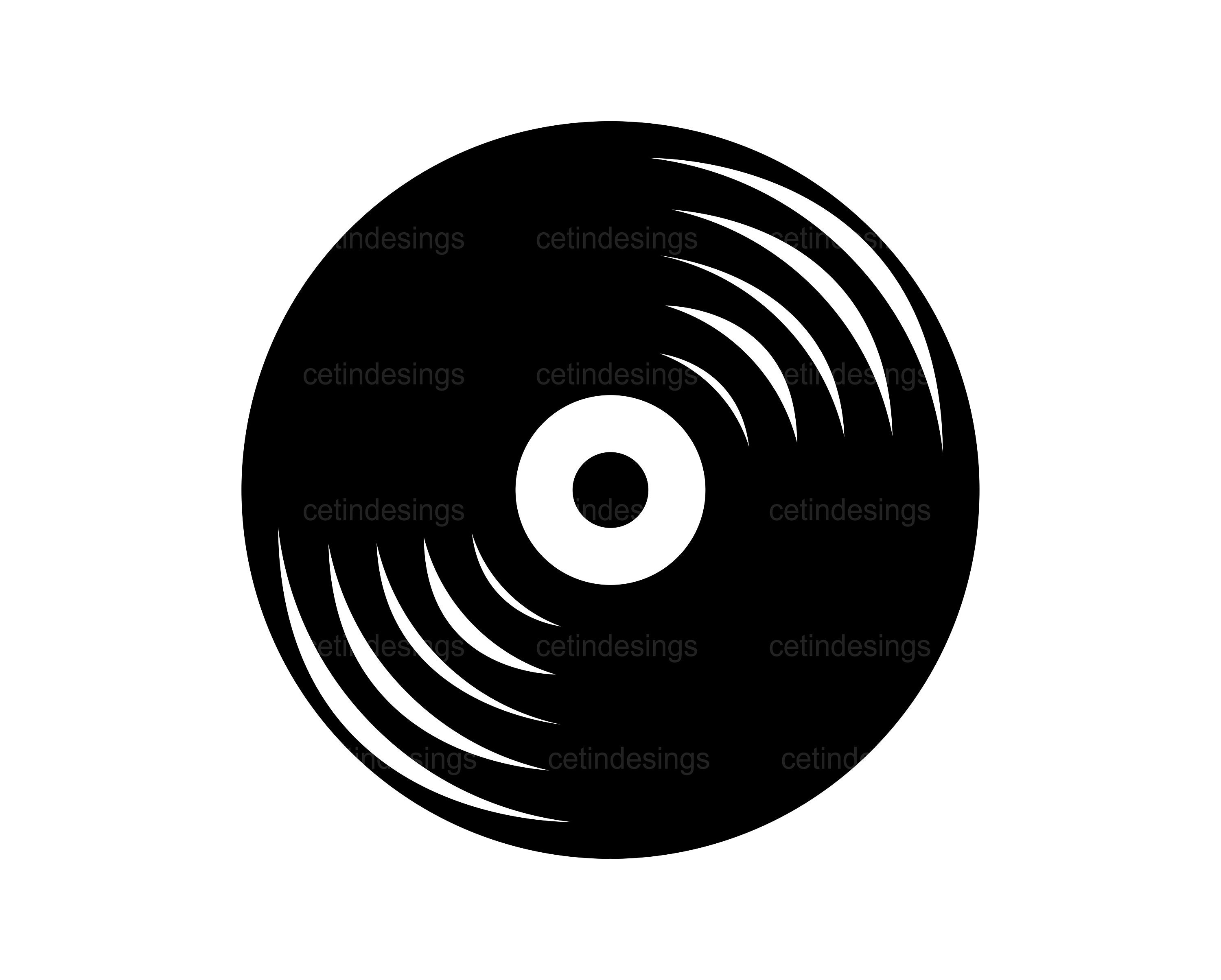 Record Svg Cut File , Vinyl Record Vector Svg - Etsy