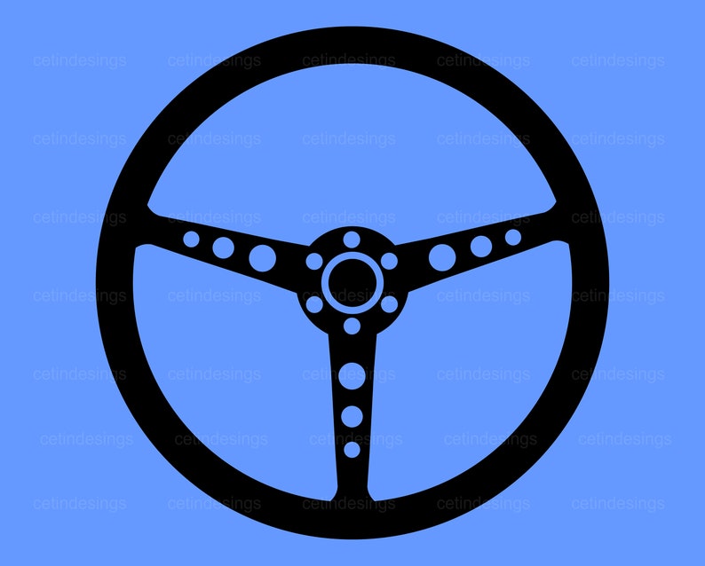 Steering Wheel Icon Svg, Png, Jpg, Eps, Pdf, Clipart, Vector - Etsy