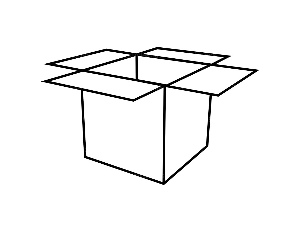 Open Box Icon Svg and Png - Etsy