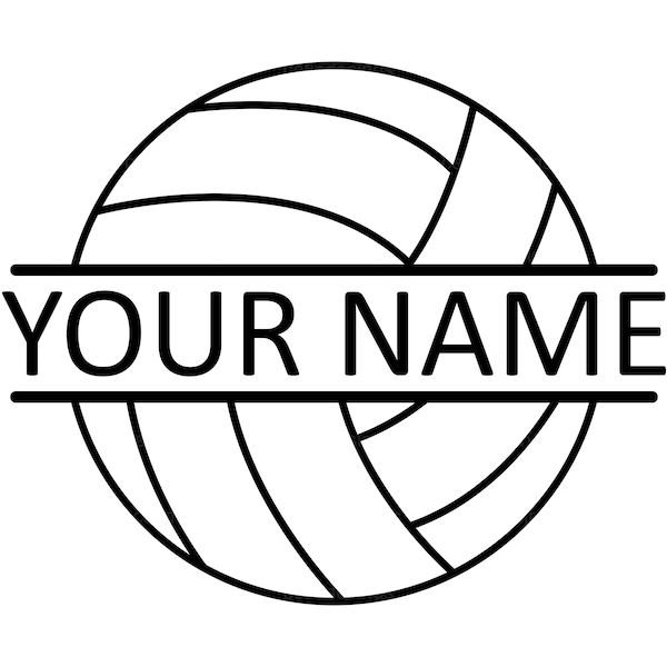 Volleyball Monogram - Etsy