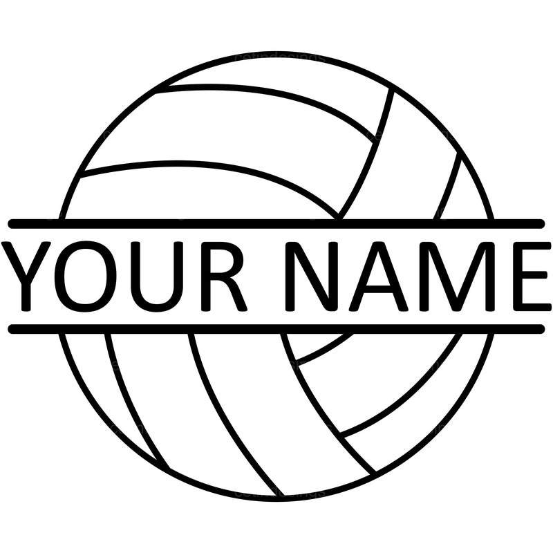Volleyball Monogram - Etsy