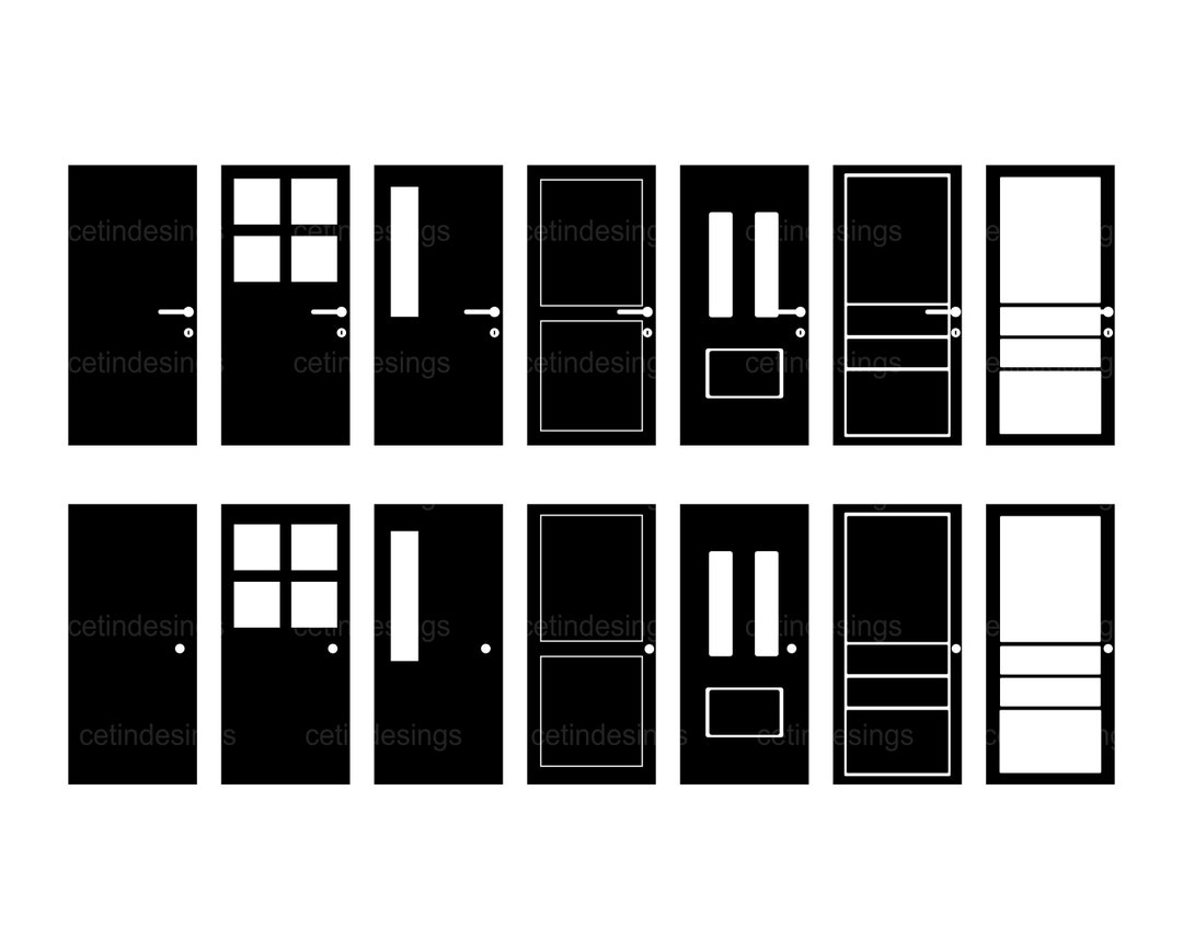 Closed Home Door Window SVG, Cricut Cut File - Etsy