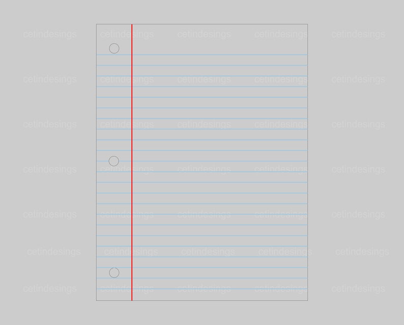 Lined Notebook SVG Line Paper PNG School Paper Line - Etsy