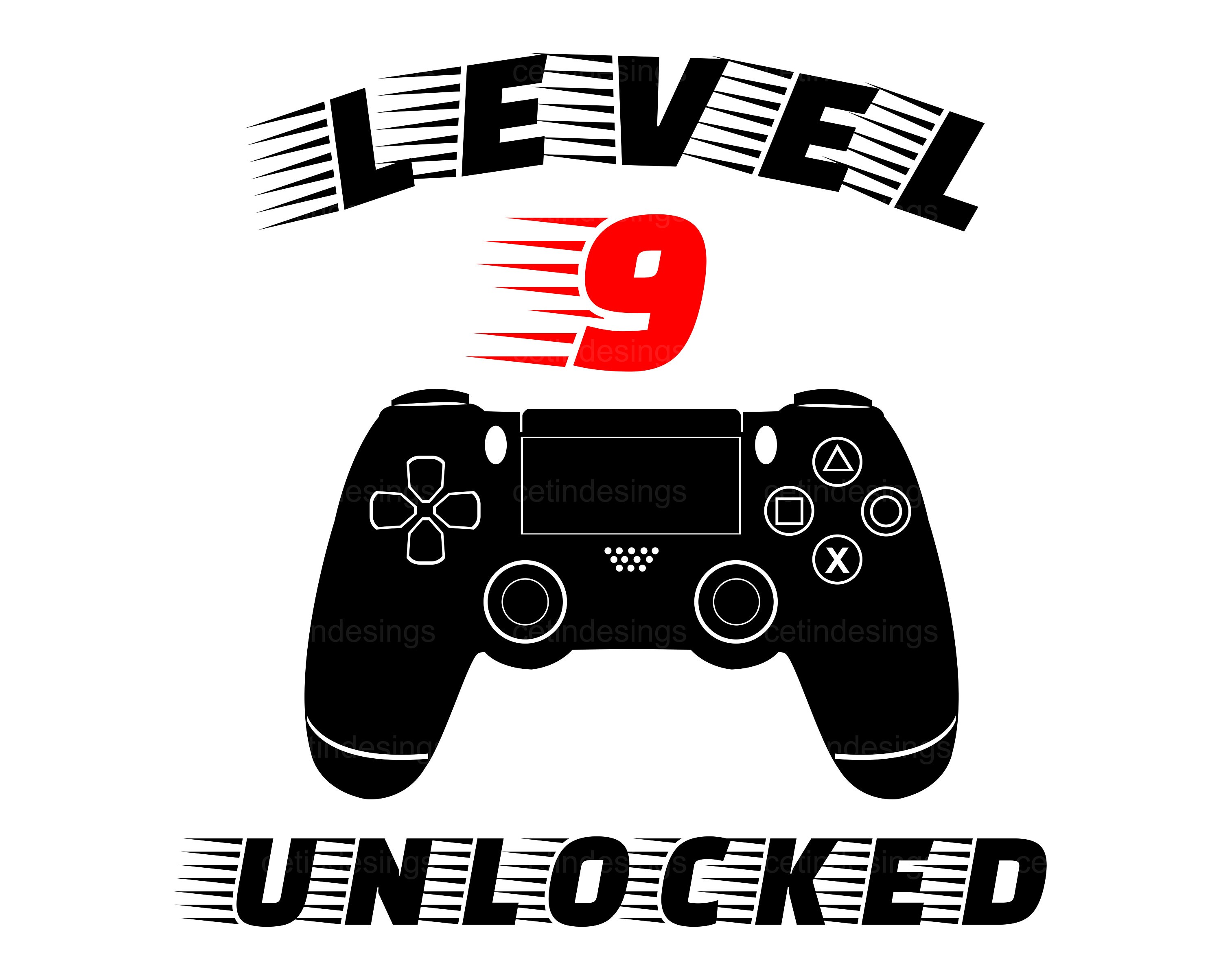 Level 9 Unlocked Svg 9th Birthday Svg My 9th Birthday Svg - Etsy UK