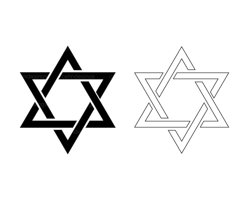 Star of David Svg, Star of David Png, Star of David Cricut Cut File ...