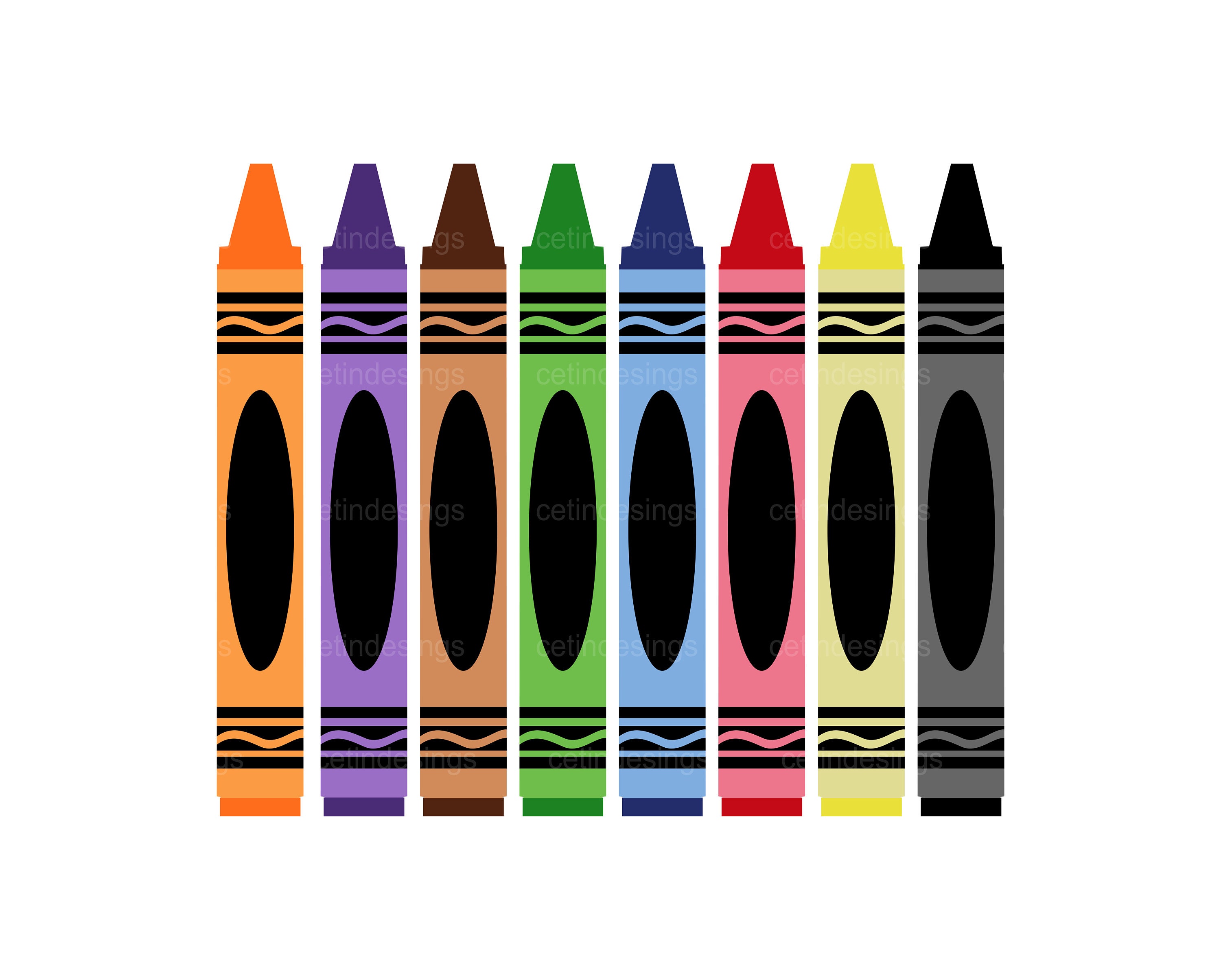 Crayons Svg, Crayons Png, School Svg, Crayons Silhouette, Crayons Jpg ...