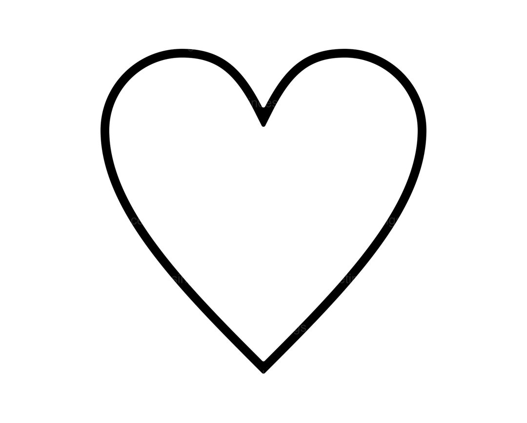 Heart Outline Svg | Heart Cut File | Heart Png | Heart Cricut File - Etsy