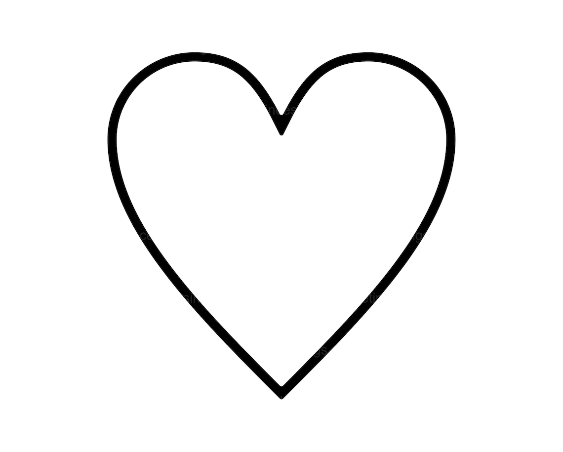 Heart Outline Svg | Heart Cut File | Heart Png | Heart Cricut File - Etsy