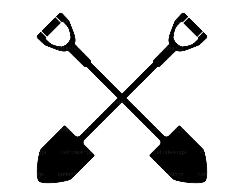 Cross Shovels Svg, Png, Jpg, Eps, Pdf, Clipart, Vector - Etsy