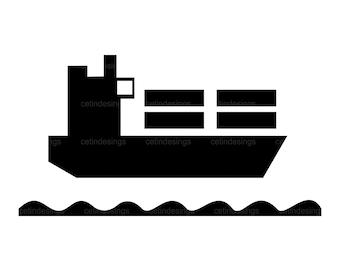 Cargo Ship Icon - Etsy