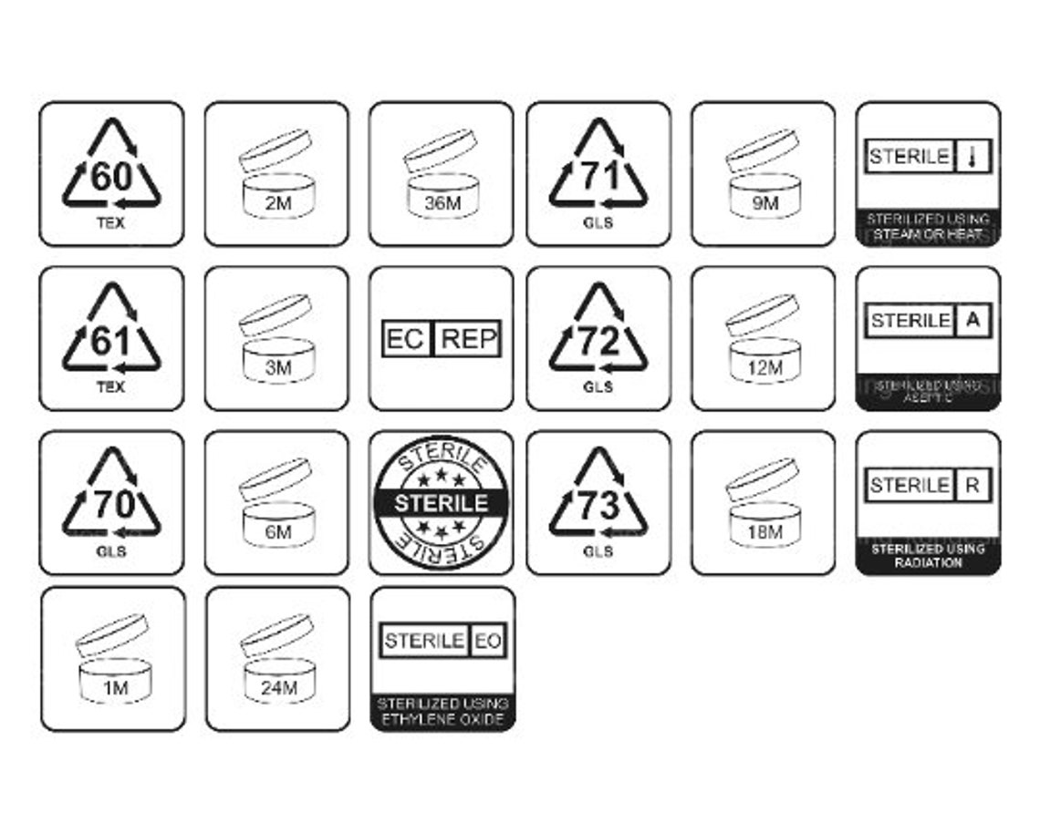 Packaging Symbols Set Packaging Symbols Svg - Etsy