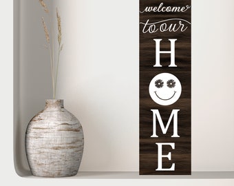 Smiley Face Welcome Sign - Etsy