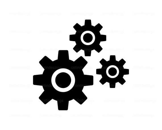 White Settings Icon Png
