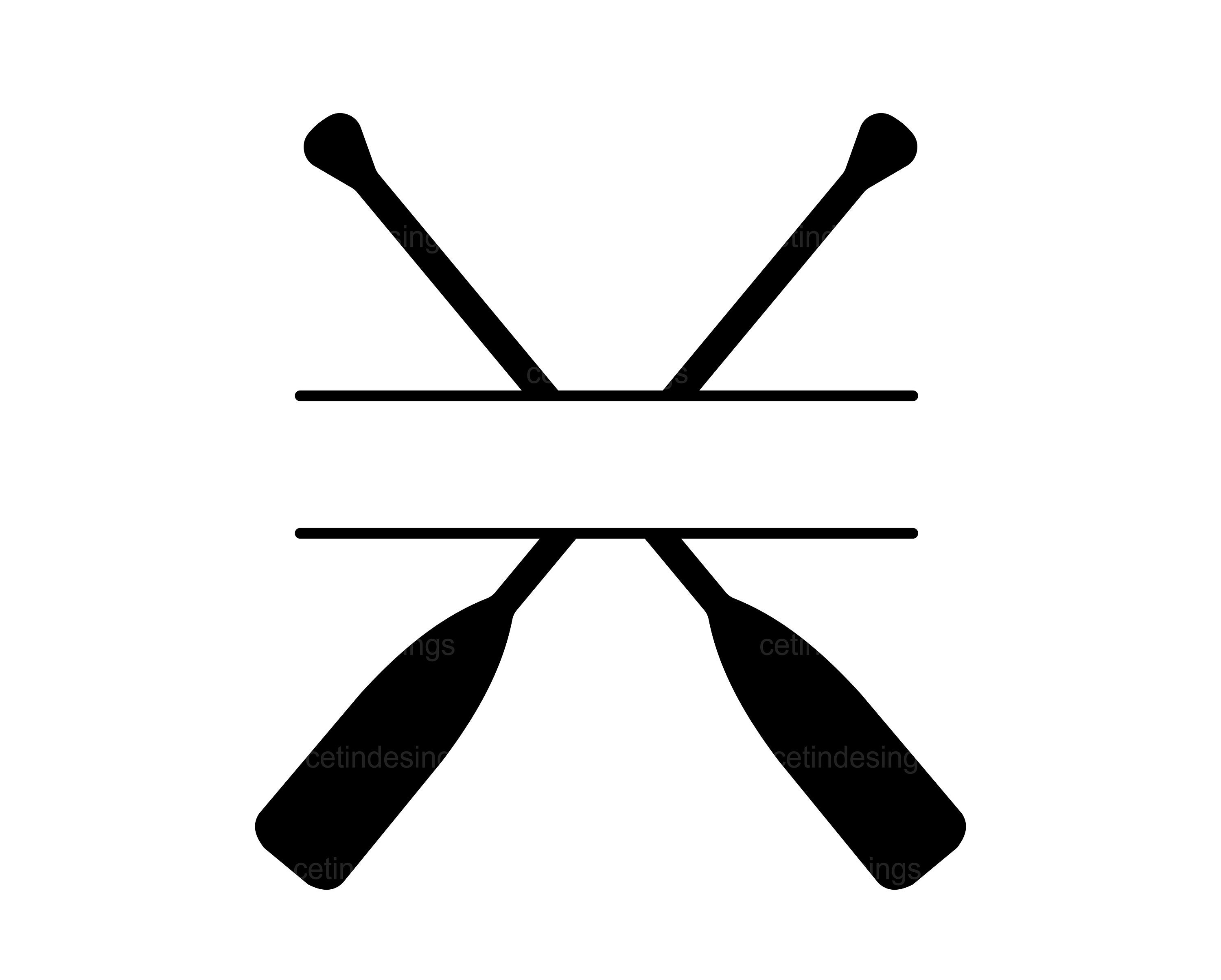 Crossed Oars Logo