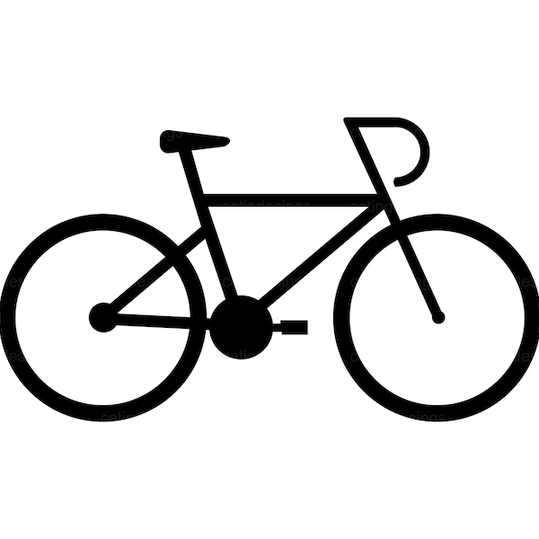 Fiets pictogram svg - Etsy Nederland