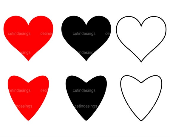Heart Svg Heart Png Heart Jpg Heart Eps Heart Pdf Heart - Etsy