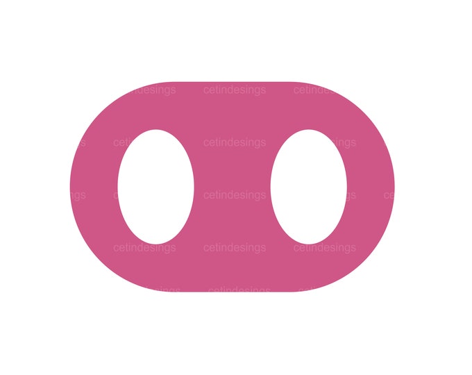 Pig Snout Clipart, Cute Pink Pig Nose SVG Cut File, Animal Nose, Swine ...