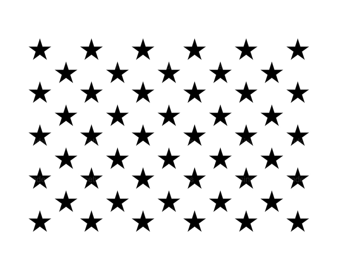 American Flag Stars Svg - 50 Stars Svg - 50 USA Stars Svg - Etsy